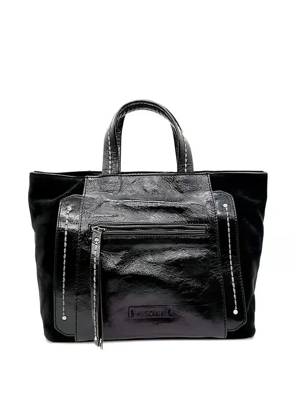 VISONA` Patent Leather Tote Bag