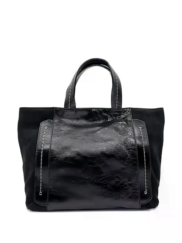 VISONA` Patent Leather Tote Bag