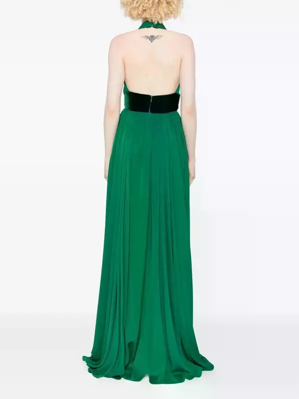 Elie Saab V-neck A-line Maxi Dress