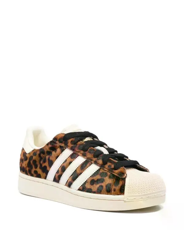 Adidas Superstar Leopard-print Sneakers - Brown