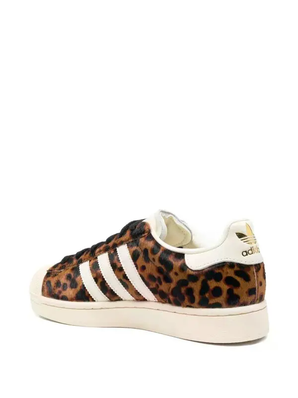 Adidas Superstar Leopard-print Sneakers - Brown
