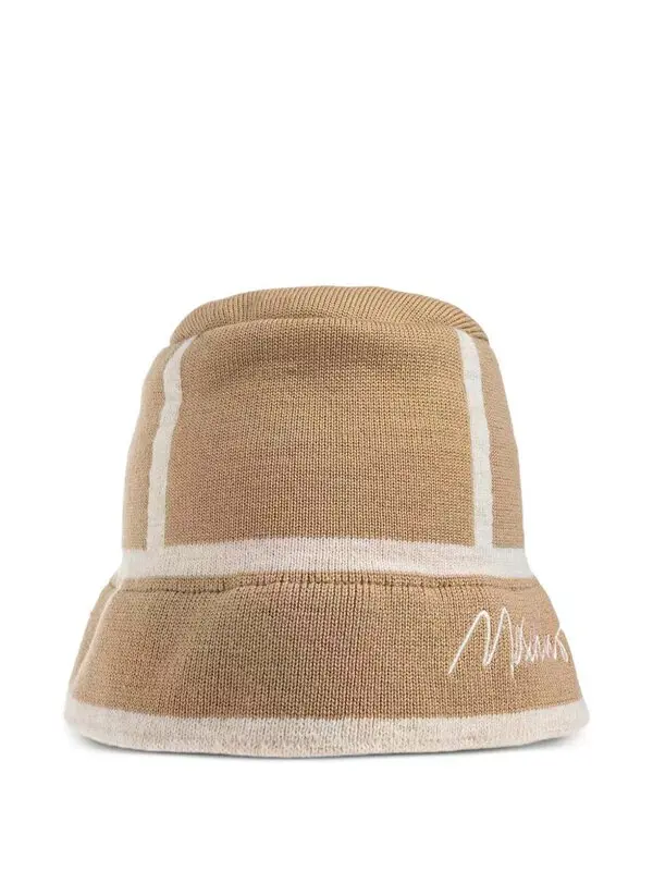 Moschino Panelled Bucket Hat - Neutrals