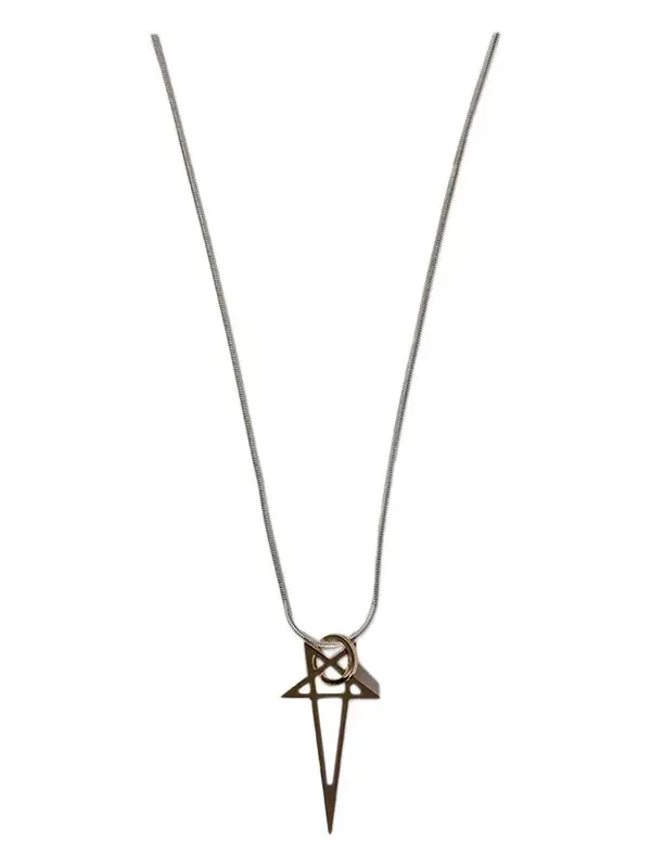 Rick Owens Pentagram Charm Necklace