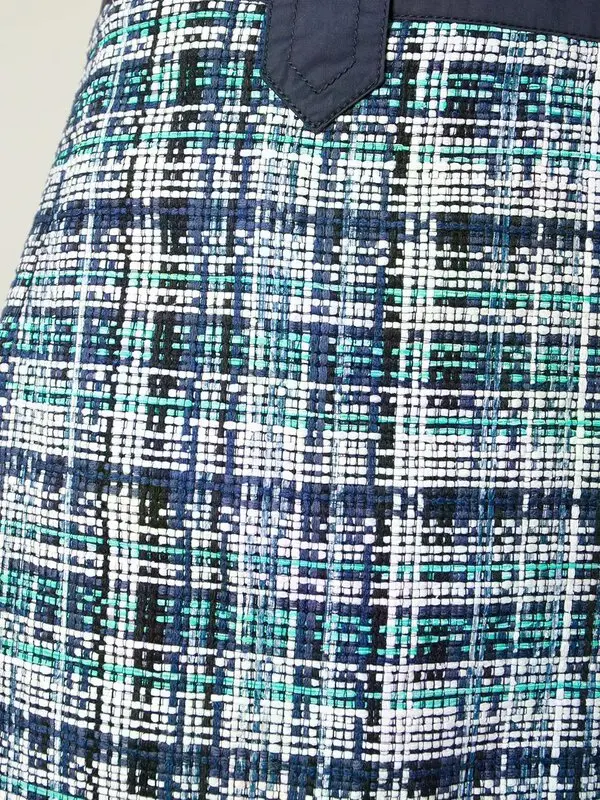 Etro Bouclé-knit Midi Straight Skirt