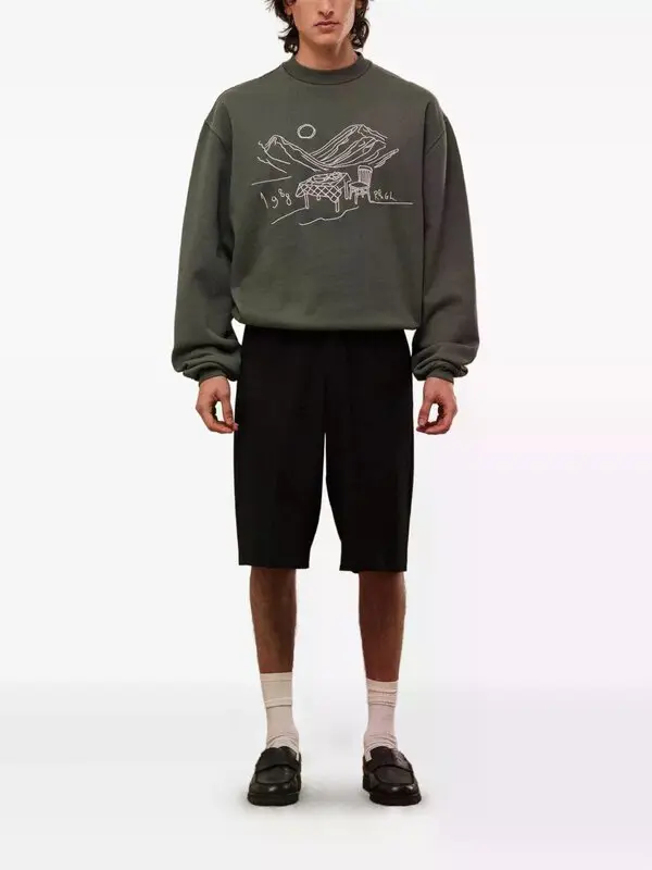 ROUGH. Landscape-print Cotton Sweatshirt