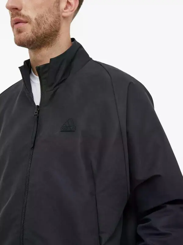Adidas Logo-plaque Zip-up Jacket