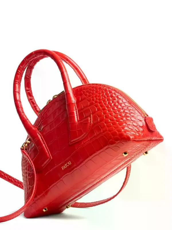 PATOU Le Bowling Half-moon Bag - Red