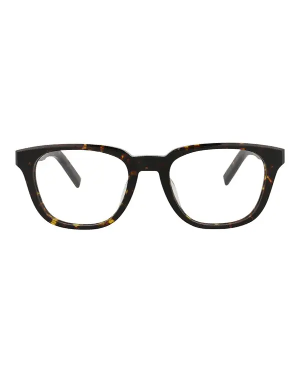 Berluti Square Frame Acetate Optical Frames - Havana Havana Transparent (bl50019u/52/052)