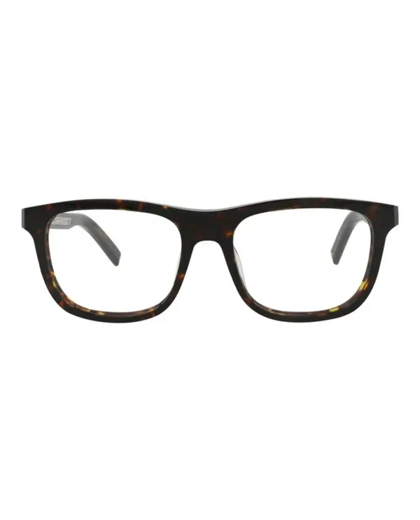 Berluti Square Acetate Optical Frames - Havana Havana Transparent (bl50013u/54/052)