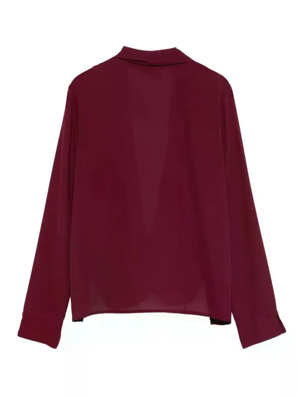 BLANCA VITA Draped-neckline Top