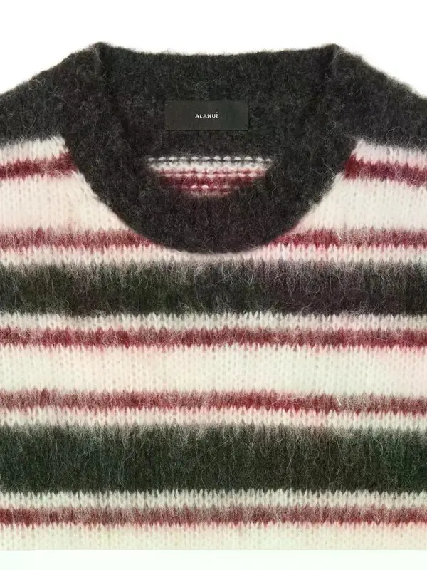 Alanui Striped-pattern Crew Neck Sweater