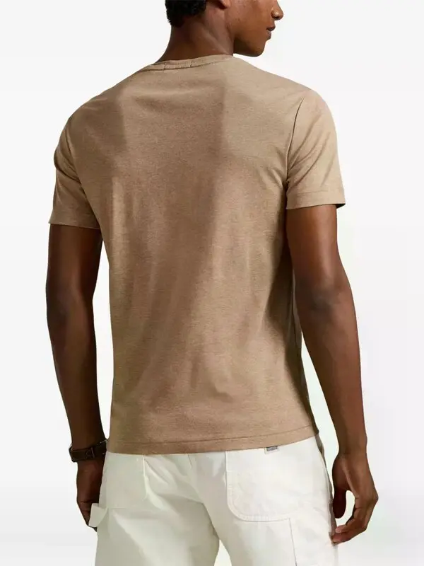 Polo Ralph Lauren Embroidered Small-logo T-shirt - Brown