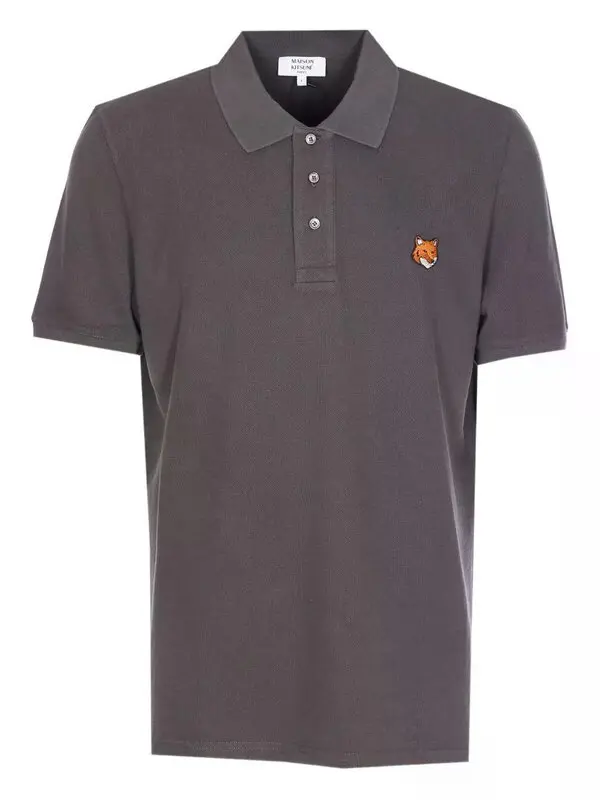 Maison Kitsuné Cotton Polo Shirt - Grey