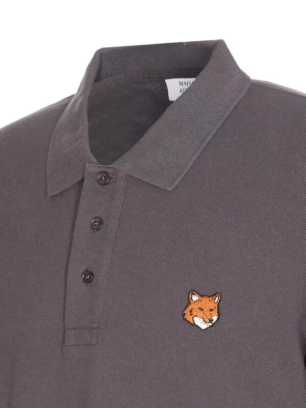 Maison Kitsuné Cotton Polo Shirt - Grey