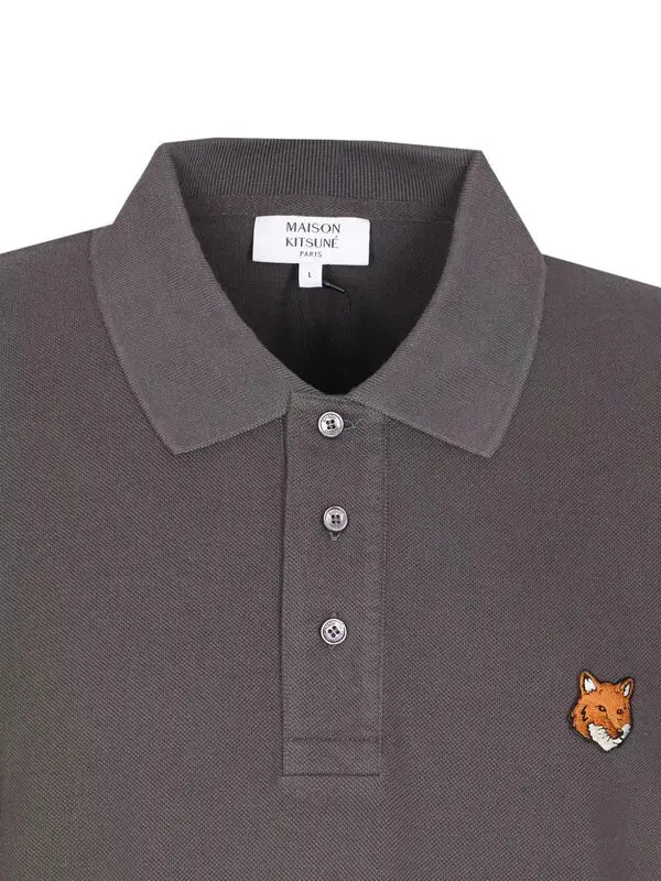 Maison Kitsuné Cotton Polo Shirt - Grey