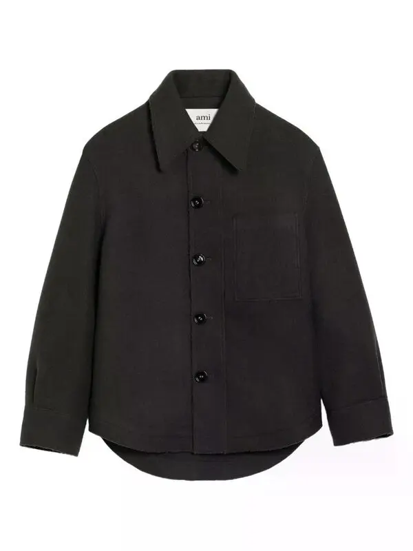 Ami Button-up Wool Jacket