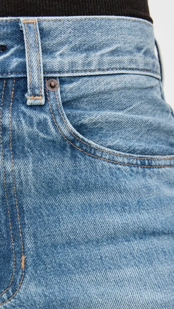 A.L.C. The 009 Cropped Flare Jeans - Light Classic Blue