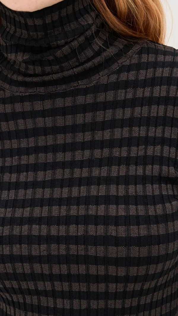 MAISON MARGIELA Striped Turtleneck Pullover