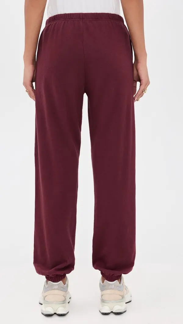 Eterne Boyfriend Pocket Sweatpants - Oxblood
