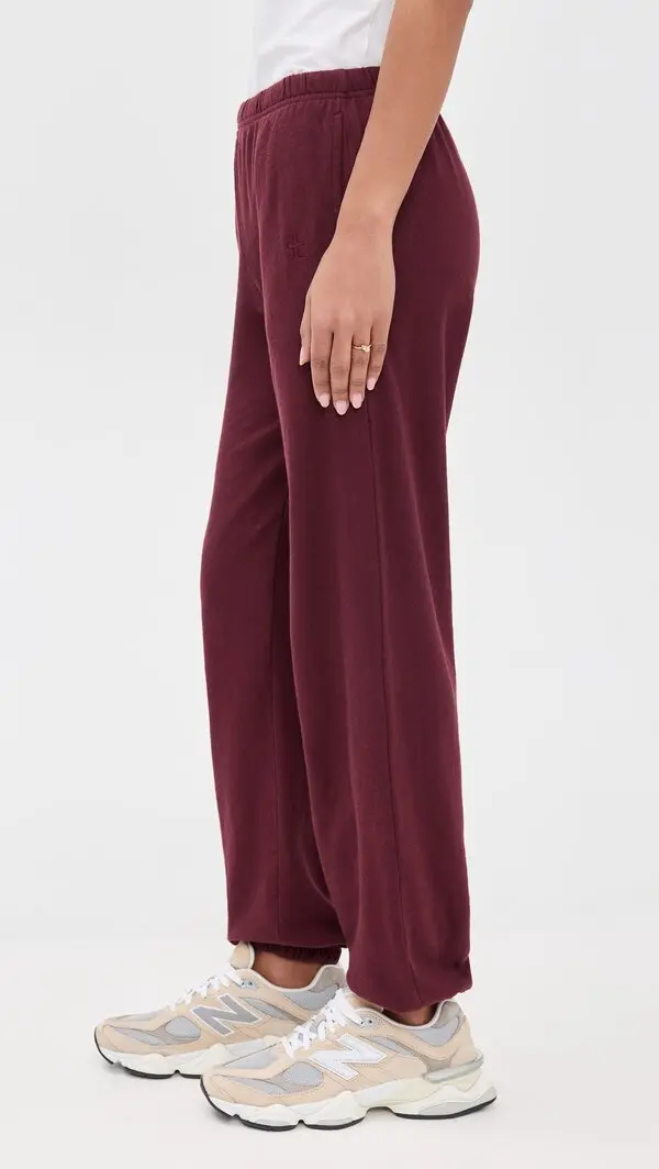 Eterne Boyfriend Pocket Sweatpants - Oxblood