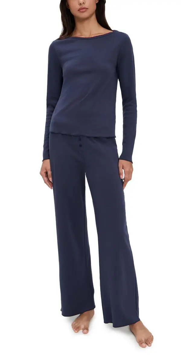 Morgan Lane Ellie Pajama Set - Slate