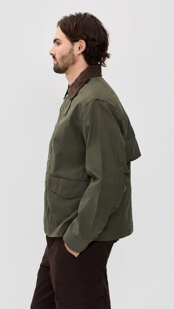 ALEX MILL Aberg Utility Jacket In Waxed Cotton
