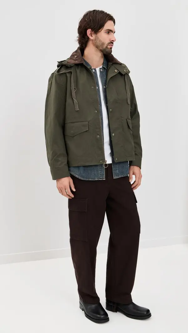 ALEX MILL Aberg Utility Jacket In Waxed Cotton