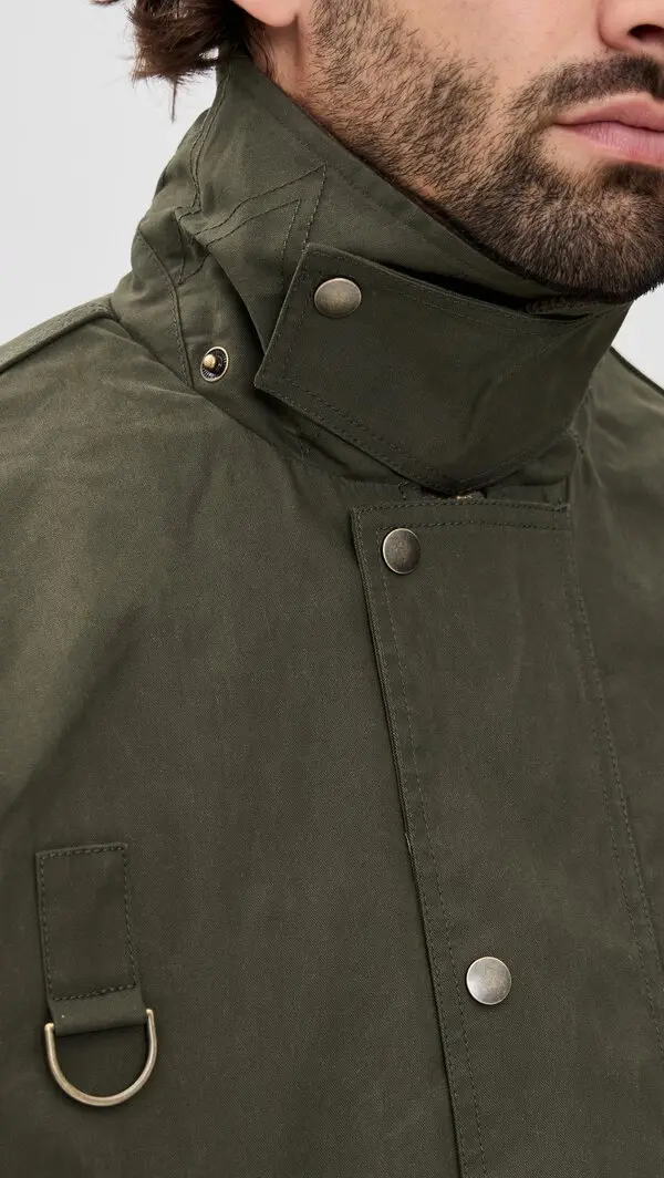 ALEX MILL Aberg Utility Jacket In Waxed Cotton
