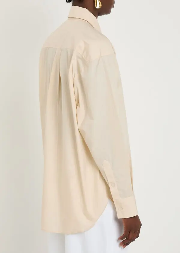 La DoubleJ Embroidered Cotton Poplin Shirt