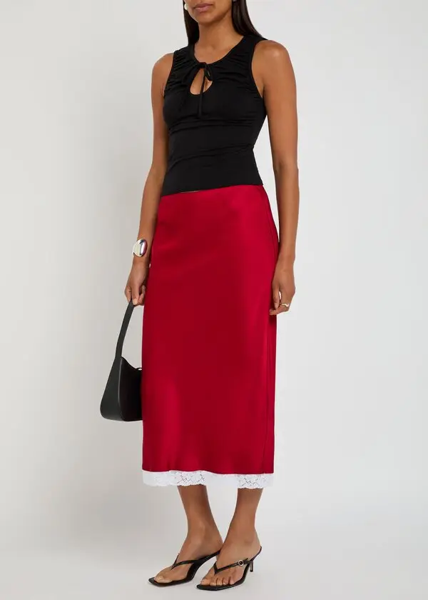 REFORMATION Bella Jersey Tank - Black