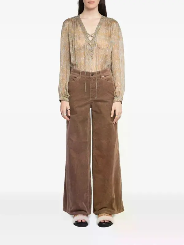 Zadig&Voltaire Wide-leg Corduroy Trousers