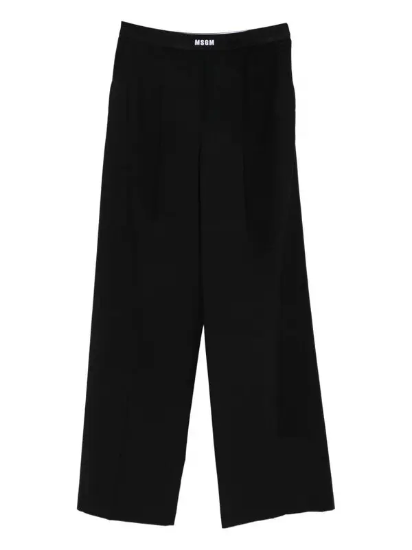 MSGM Logo Waistband Trousers