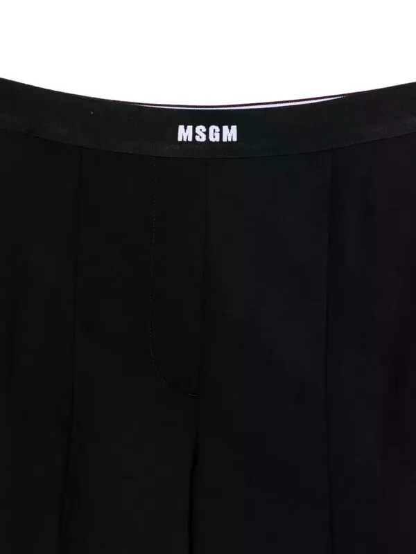 MSGM Logo Waistband Trousers