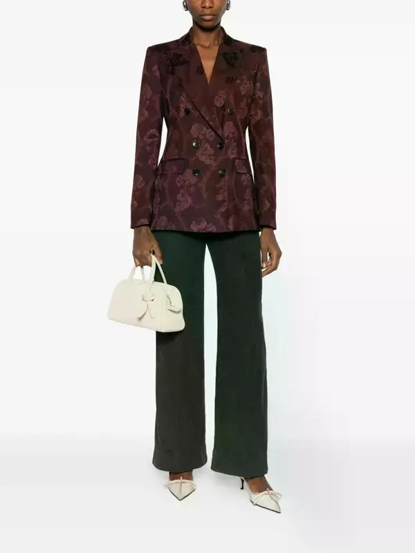 Etro Floral-jacquard Double-breasted Jacket