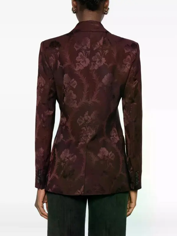 Etro Floral-jacquard Double-breasted Jacket