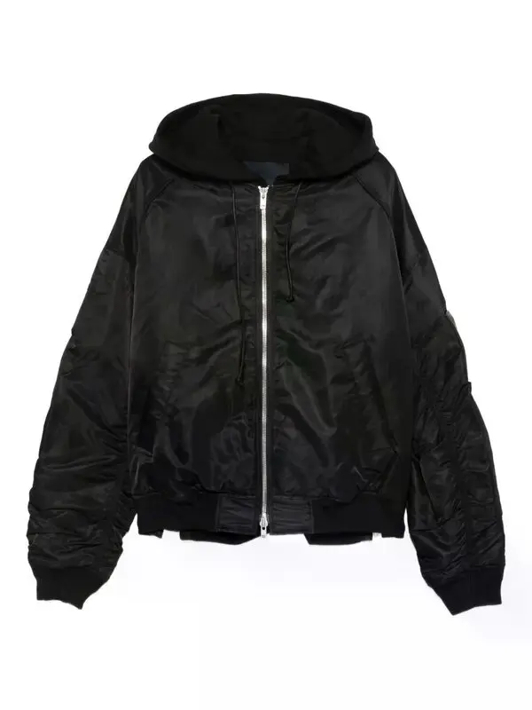 JUUN.J Hooded Bomber Jacket