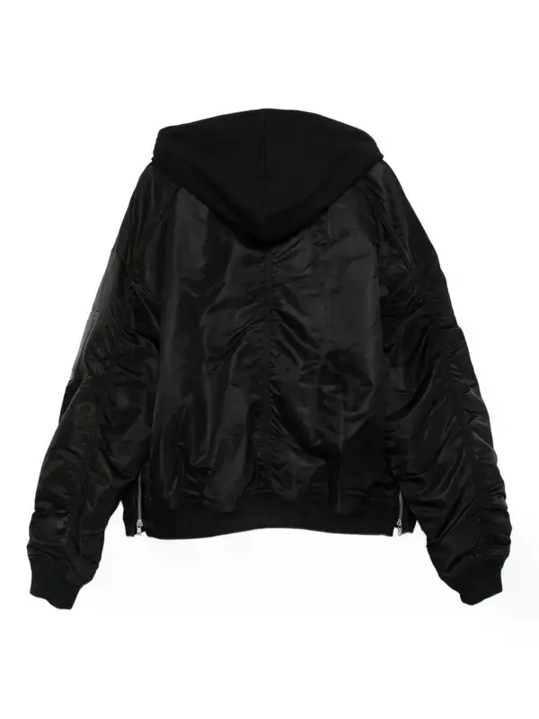 JUUN.J Hooded Bomber Jacket