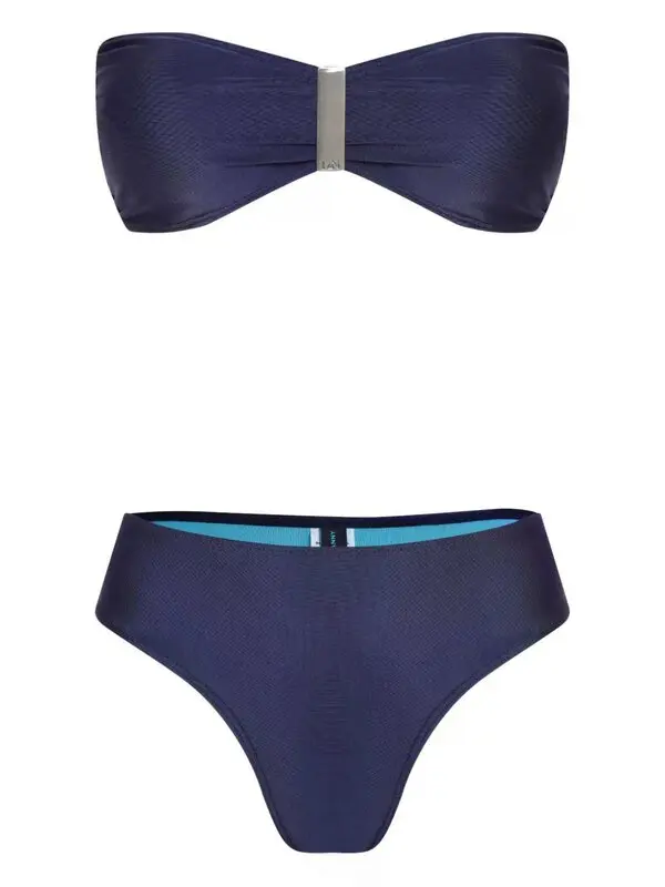 LYGIA & NANNY Bandeau Bikini Set - Blue