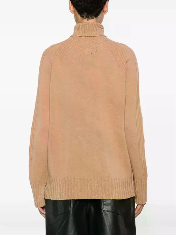 TWINSET Ribbed Turtleneck Sweater