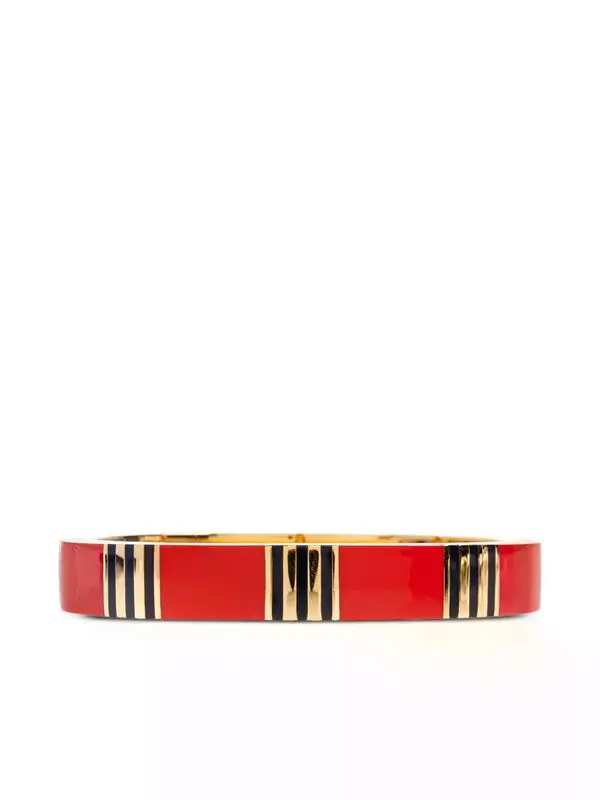 Tory Burch T Stripe Bangle Bracelet - Red