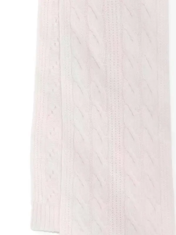 N.peal Cable Rib Scarf - Pink