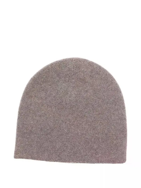 N.peal Double-layer Cashmere Beanie - Brown