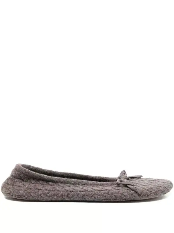 N.peal Cable Knit Slippers