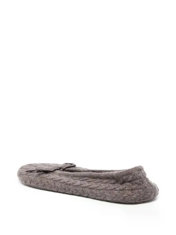 N.peal Cable Knit Slippers