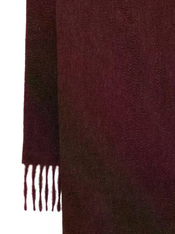 N.peal Large Woven Scarf - Red