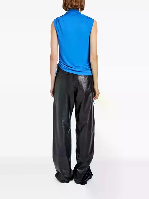 Proenza Schouler White Label Elna Cowl-neck Top - Blue