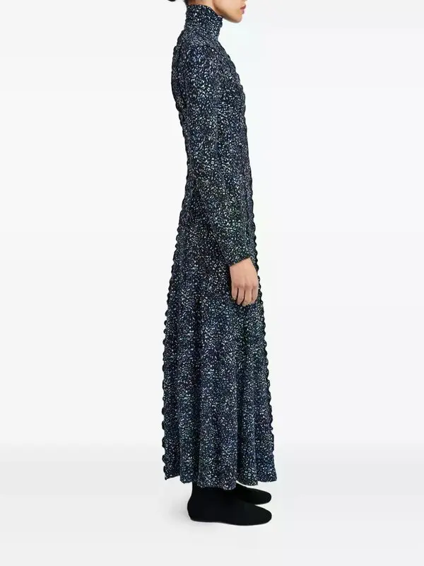 Proenza Schouler White Label Printed Ruffled Maxi Dress - Blue