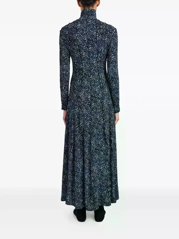 Proenza Schouler White Label Printed Ruffled Maxi Dress - Blue