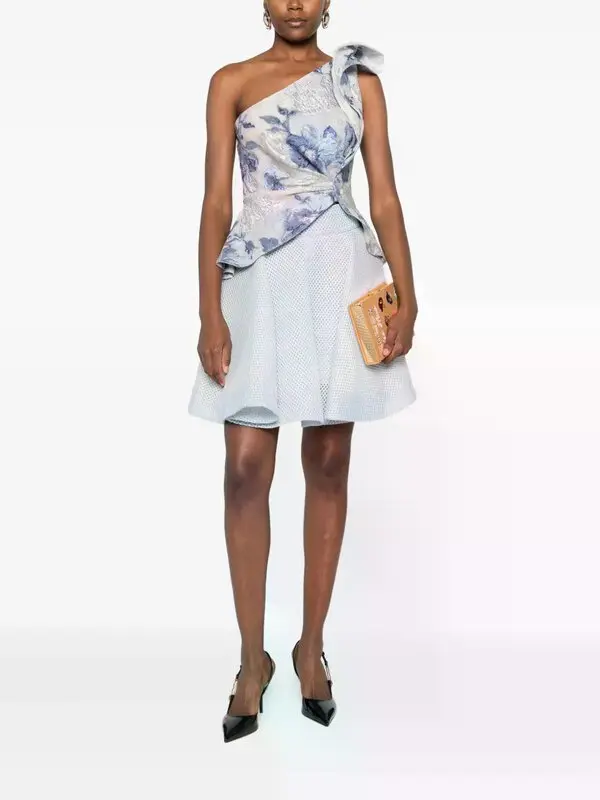 GEMY MAALOUF Flared Mesh Skirt
