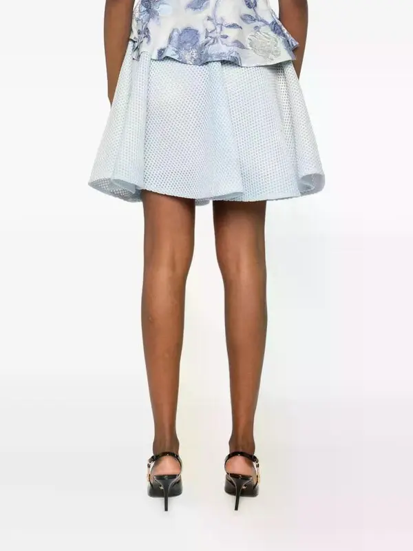GEMY MAALOUF Flared Mesh Skirt